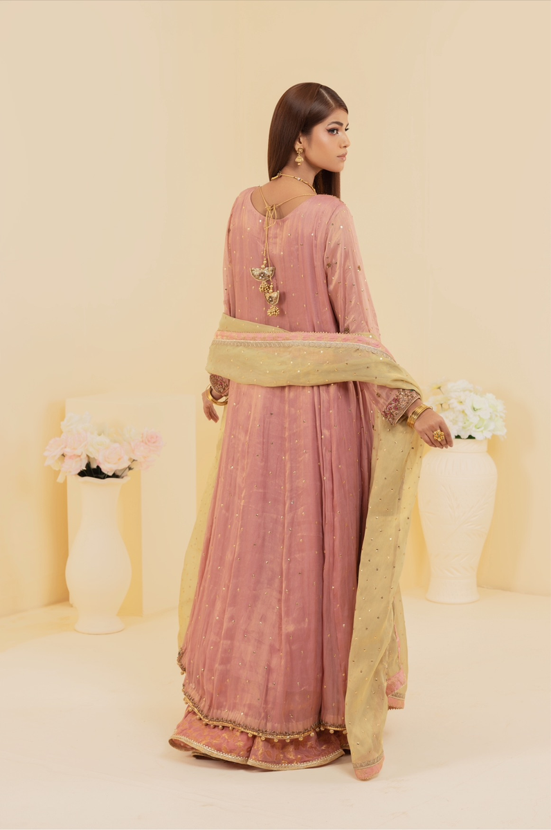 Kashmiri pink Kalidaar – Asma and Shumaila